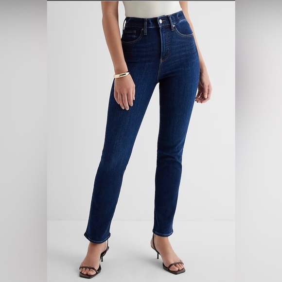 Express | Jeans | Express R Slim Super High Rise Denim Classic Preppy ...